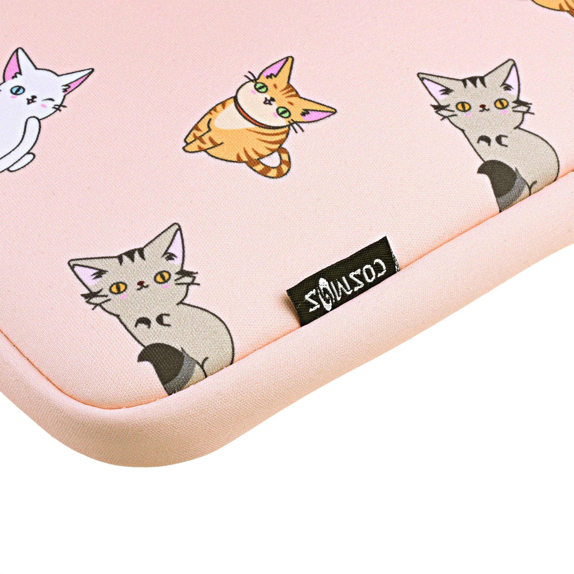 COSMOS Neoprene Notebook Protective Sleeve Case Laptop Cover bag for Old Macbook Pro 13" / Old Macbook Pro Retina Display 13" / Macbook Air 13" (Pussy Cat Pattern)