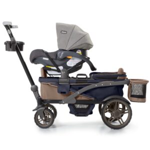 Gladly Family Anthem2 2-Seat All-Terrain Wagon Stroller with Easy Push and Pull, Removable XL Canopies, and Sturdy, Safe Folding for Storage and Transport, Sand & Sea