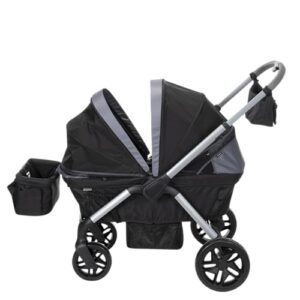 safety 1st summit wagon stroller fits 2 kids includes removable child tray and 2 cup holders, high street