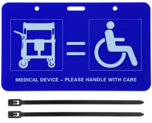 luaatt wagon as wheelchair tag,stroller wagon accessories sign,tag for wonderfold wagon with zip tie