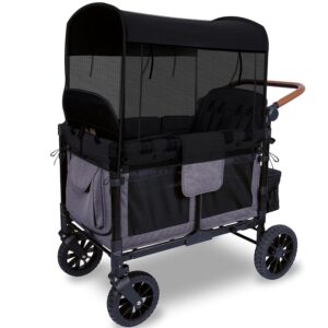 mosquito net cover for wonderfold wagon w4 stroller wagon - provide easy access zippered entrance, easy installation and overall protection