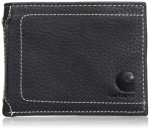 carhartt mens' passcase wallet, black, one size