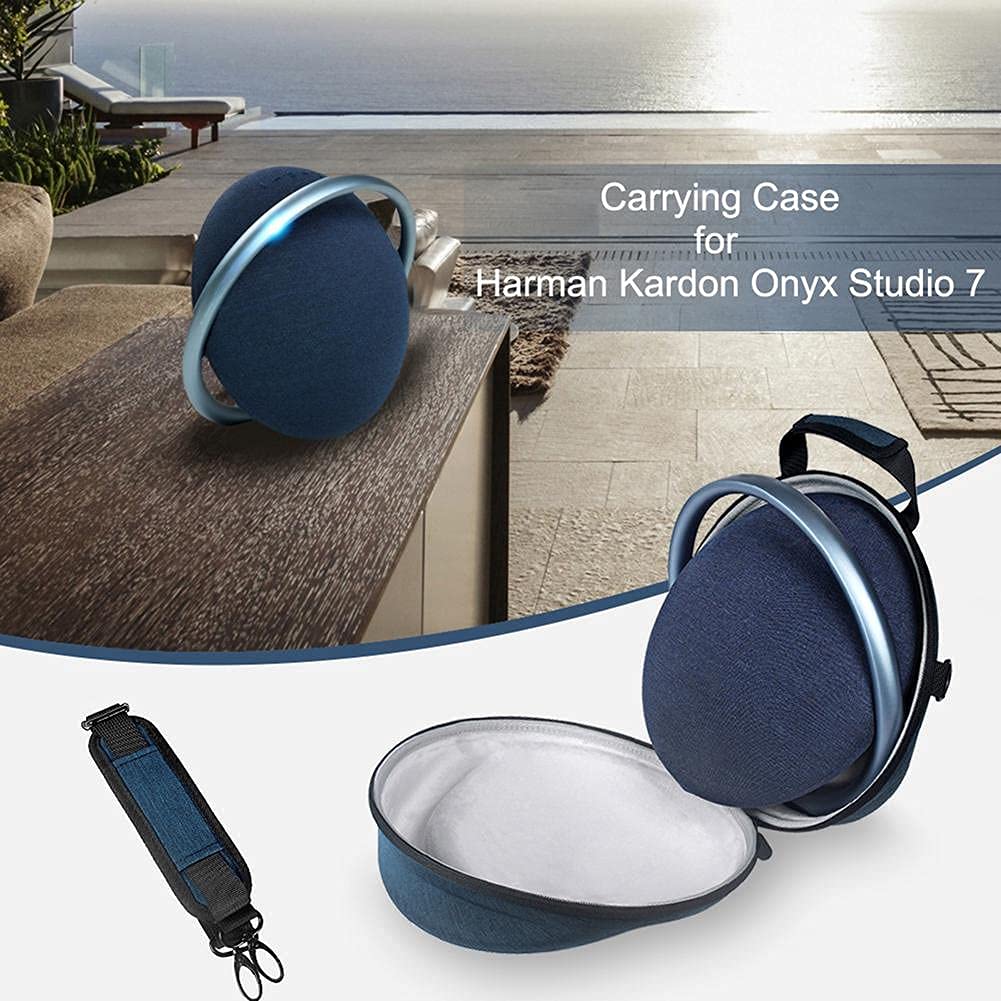 for Onyx studio 7 case kardon speaker bag EVA Wireless Bluetooth Speaker Carrying Bag for Harman Kardon Onyx Studio 7 (BLUE)