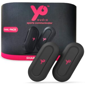 yo audio bluetooth intercom headset for outdoor adventure sports - 2000ft+ range for snowboarding, skiing, motorcycling, horseback riding, biking, and climbing - hands-free communication