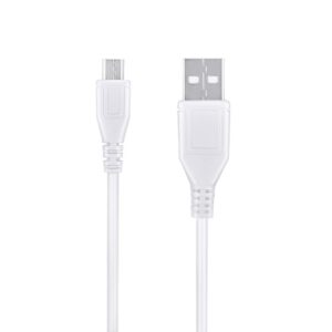 jantoy 3.3ft white micro usb data sync cable cord lead compatible with harman kardon esquire portable wireless speaker conferencing system hkesquireblkam harman/kardon