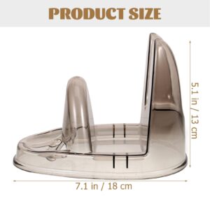 Angoily Kitchen Storage Rack Spoon Holder Lid Organizer Stove Utensil Holder Kitchen Countertop Lid Holder Lid Rack Ladle Holder Kitchen Counter Utensil Holder Pot Cover Plastic Shelf