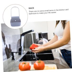 Alipis 6 Pcs Sponge Holder Sink Sponge Sink Drying Rack Dry Soap Holder Soap Draining Dish Storage for Dish Sponge Stainless Steel Sink Sponge Storage Rack Faucet Drain Pan