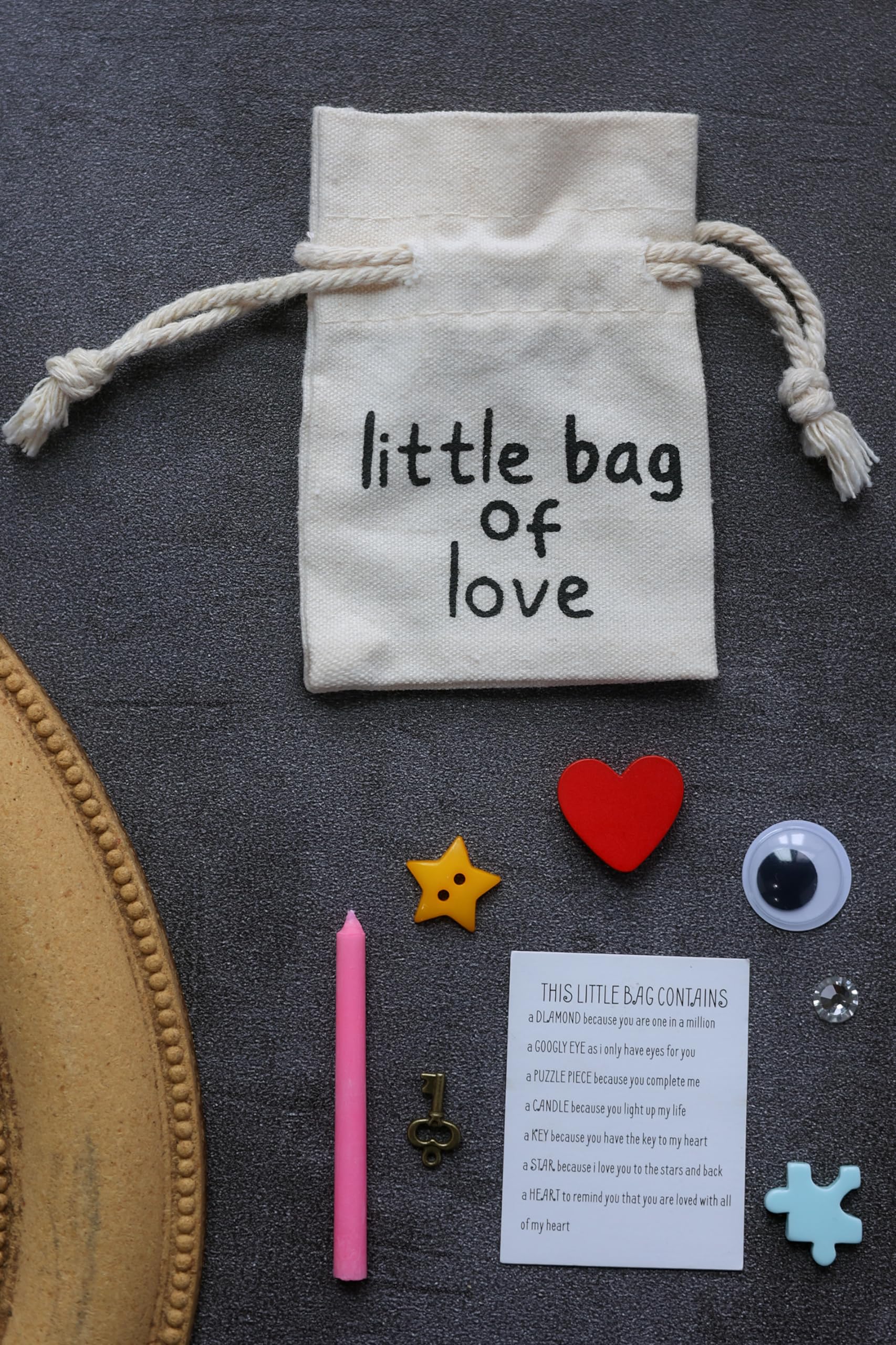 Anniversary Gift,Little Bag of Love,Gift for Him,I Love You Gift, Girlfriend Boyfriend Gift Ideas,Valentines Day Couples Gift Ideas.