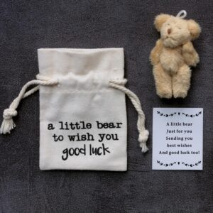 good luck gift, pocket bear, lucky souvenir gift, miss you gift, gifts of encouragement, good luck in exams,congratulations graduation gift.