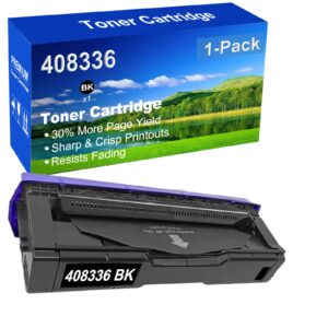 siniya 1-pack (black) compatible high yield 408336 laser printer toner cartridge used for ricoh m c250 c250fw c250fwb c251fw, p c300 c300w c301 c301w c311w printer