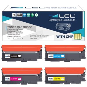 lcl compatible toner cartridge replacement for samsung clt-404s clt-k404s clt-c404s clt-m404s clt-y404s sl-c430 sl-c430w sl-c480 sl-c480w sl-c480fn (4-pack black cyan yellow magenta)