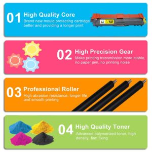 (Set of 4) 4Benefit Compatible Replacement for HP 116A Toner Cartridge W2060A W2061A W2062A W2063A Work in Color Laser Jet 150A 150nw MFP178nw 179fnw Printer