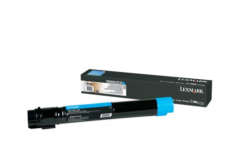 Lexmark X950X2CG X950 X952 X954 Toner Cartridge (Cyan) in Retail Packaging