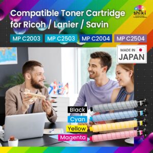 SHIKI compatible Toner Cartridge for Ricoh/Lanier/Savin MP C2003/C2503/C2004/C2504 Cyan (841921) 9,500 pages (Cyan)