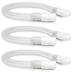 3 packs replacement short hose for n20, reduce air leaks & noisy sound, included 3 pcs of short tubes, quick-release elbows and swivels in one package supplies by everness