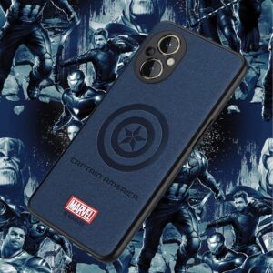 IRON SPIDER Case for OnePlus Nord N20 5G, with Superhero Character, Compatible OnePlus Nord N20 Leather Case (Blue) for Man & Women