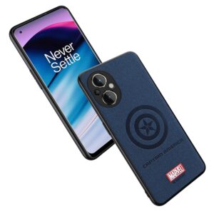 IRON SPIDER Case for OnePlus Nord N20 5G, with Superhero Character, Compatible OnePlus Nord N20 Leather Case (Blue) for Man & Women