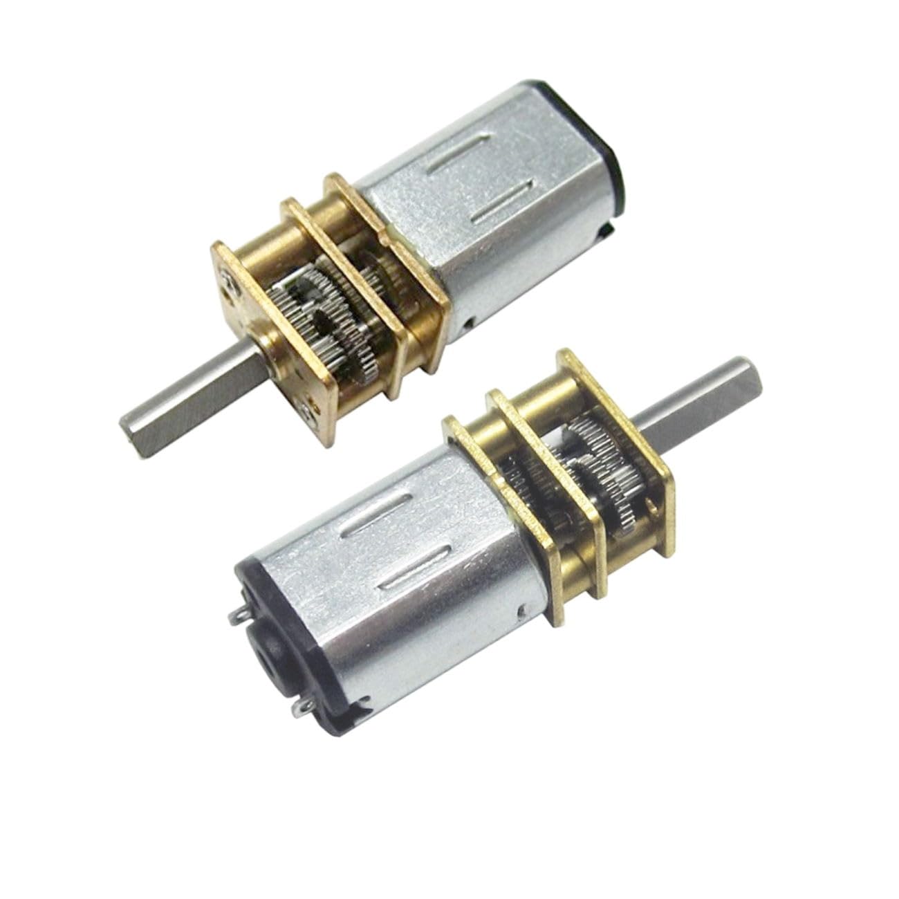 CHANCS N20 DC Gearbox Motor 12V 60RPM Shaft Length 10mm Speed Reduction Small Motor for Electronic Equipment 2PCS