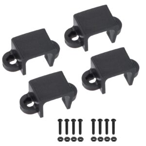 meccanixity motor mounting bracket motor base 11.5mm black with screws nuts for n20 micro gear motor 4 pack