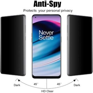 VIESUP for OnePlus Nord N20 5G Anti-spy Screen Protector - Privacy Screen Temered Glass, [2Pack] Easy to Install Anti-Scratch Privacy Protective Glass Screen Protector for OnePlus Nord N20 5G