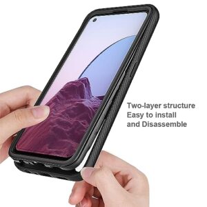 Bumper Case for OnePlus Nord N20 5G, Double Layer Protection for OnePlus Nord N20 5G Case, PC Front Bumper + Back Cover Non-Slip Combination Phone Cover for OnePlus Nord N20 5G Purple