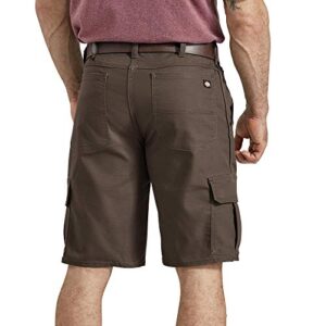 Dickies Men's Big and Tall Tough Max 11 Inch Relaxed Fit Duck Cargo Short, Timber Brown, 56