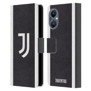 head case designs officially licensed juventus football club third 2023/24 match kit leather book wallet case cover compatible with oneplus nord n20 5g