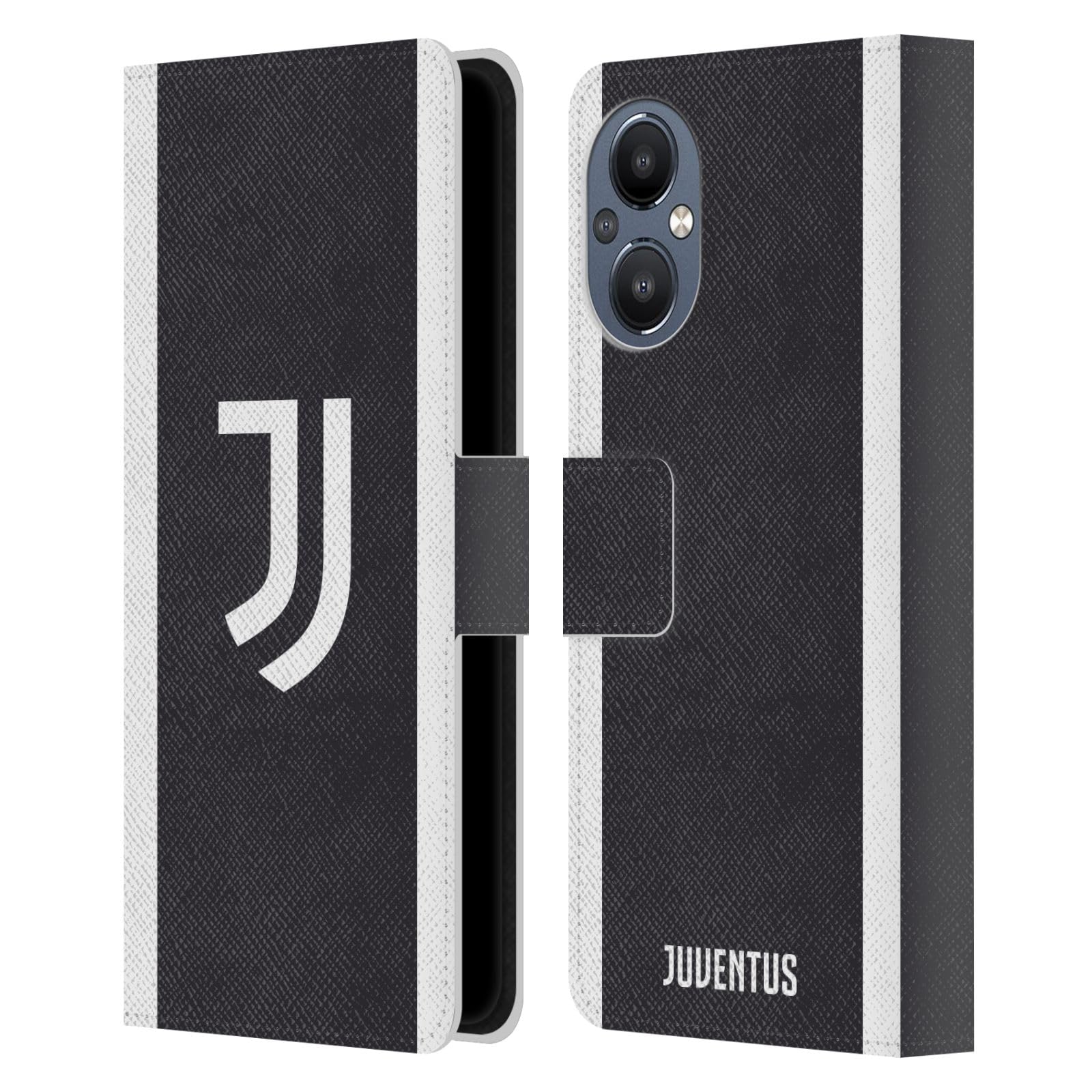 Head Case Designs Officially Licensed Juventus Football Club Third 2023/24 Match Kit Leather Book Wallet Case Cover Compatible with OnePlus Nord N20 5G