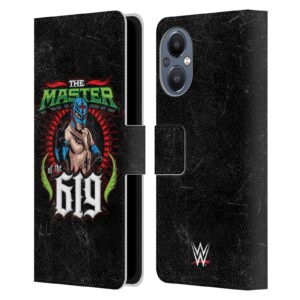 head case designs officially licensed wwe the master of 619 rey mysterio leather book wallet case cover compatible with oneplus nord n20 5g