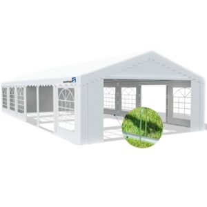 peaktop outdoor 20'x40' party tent heavy duty wedding tent outdoor gazebo event shelter canopy with carry bags