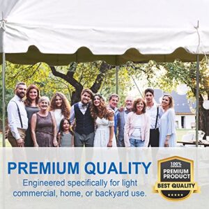 Party Tents Direct 20'x40' Canopy Tent, Weekender Canopy Pole Tent, Easy Up with Heavy Duty PVC White Top, 160 Person Capacity, Outdoor Canopies, Tents for Parties, Weddings & Events