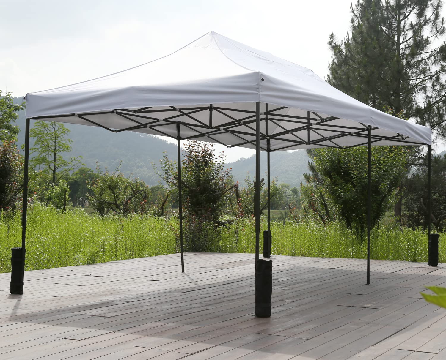 Premium Outdoor Canopy Tent - Durable, Waterproof and Easy to Set Up,10'x20' Ez Pop Up Sun Shelter Gazebo with Carry Bag for Camping, Events and Backyard Parties