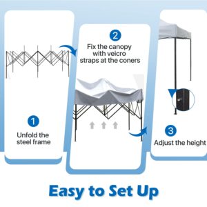 Premium Outdoor Canopy Tent - Durable, Waterproof and Easy to Set Up,10'x20' Ez Pop Up Sun Shelter Gazebo with Carry Bag for Camping, Events and Backyard Parties