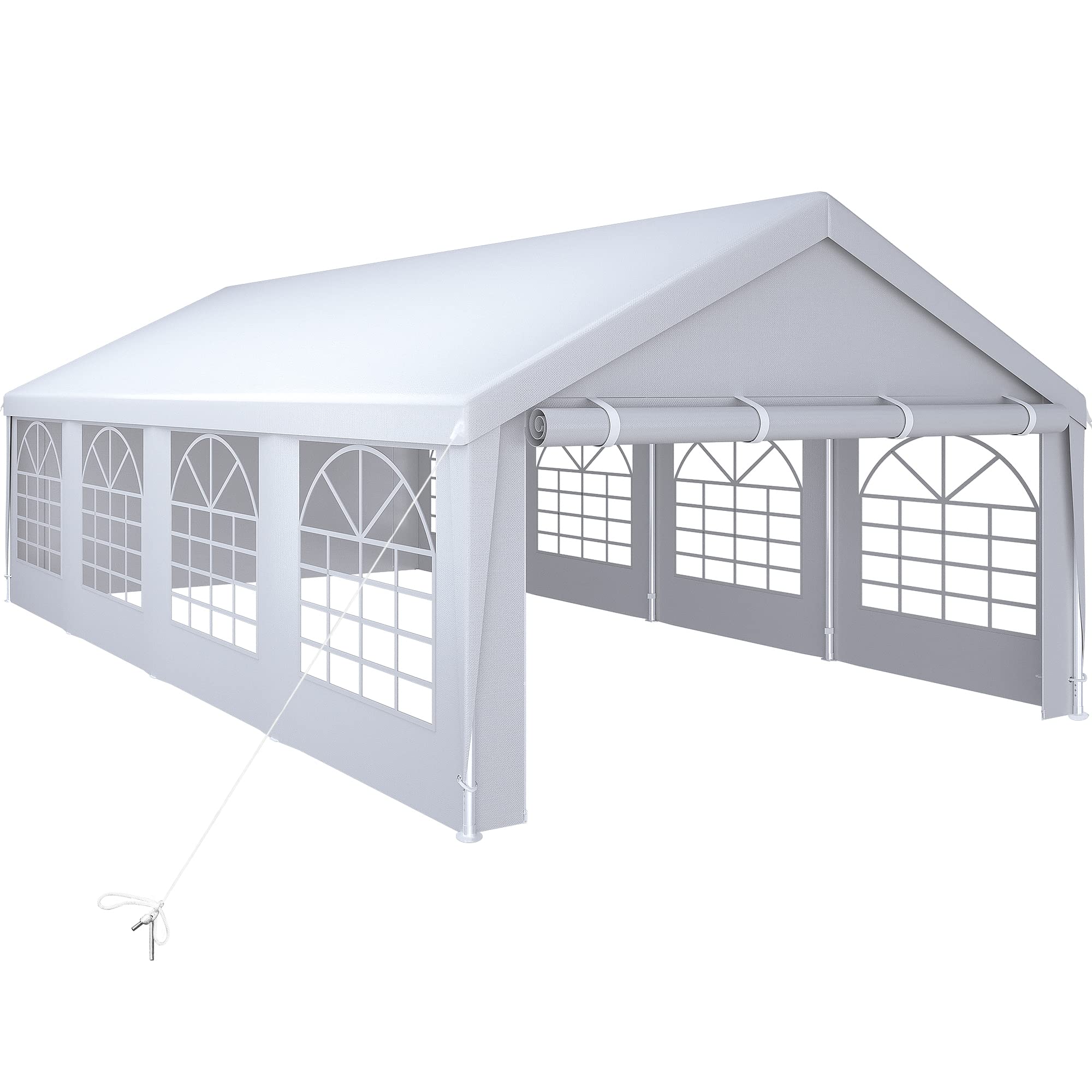 YITAHOME 13' x 26' Heavy Duty Gazebo Outdoor Party Wedding Tent Carport Shelter (13 x 26 ft)