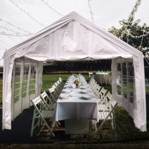 YITAHOME 13' x 26' Heavy Duty Gazebo Outdoor Party Wedding Tent Carport Shelter (13 x 26 ft)