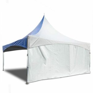 TentandTable 8' x 20' Premium Blockout Solid Sidewall Kit for High Peak Frame for Commercial Outdoor Party & Pop Up Canopy Tents, 16 oz PVC White Vinyl, Single Side Wall, Wall Only, Tent Not Included