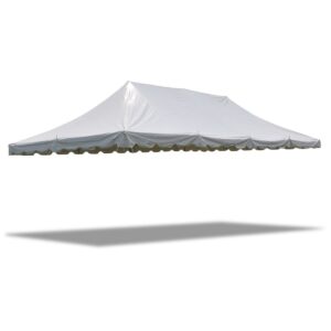 party tents direct 20' x 40' replacement weekender pole tent top | 14oz translucent vinyl | white | indoor/outdoor | for parties weddings and events | commercial and residential use (top only)