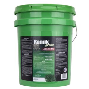 neogen ramik green fish flavored weather resistant rodenticide pellets, 20-pound bucket