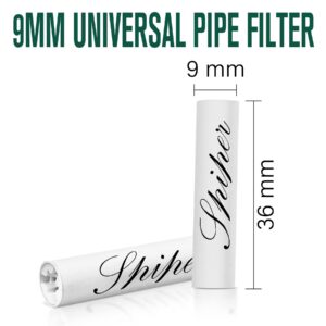 Spiper Pipe Filters Tobacco 9mm Pipe Filters Activated Carbon Filters for Smoking Pipe, 24 Boxes x10, 240 Pcs