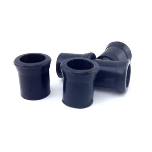 heysong 5 pcs of rubber tobacco pipe tip grips (black/large)