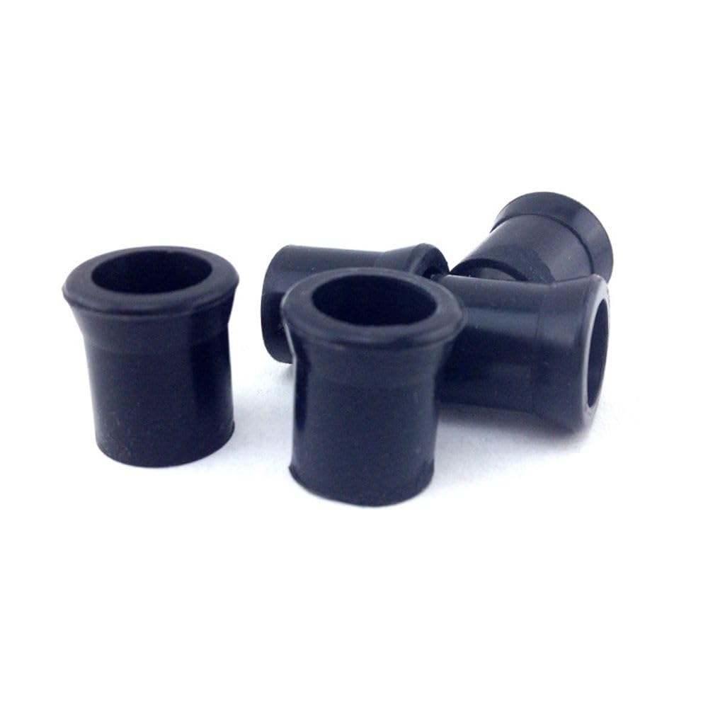 Heysong 5 PCS OF Rubber Tobacco Pipe Tip Grips (Black/Large)