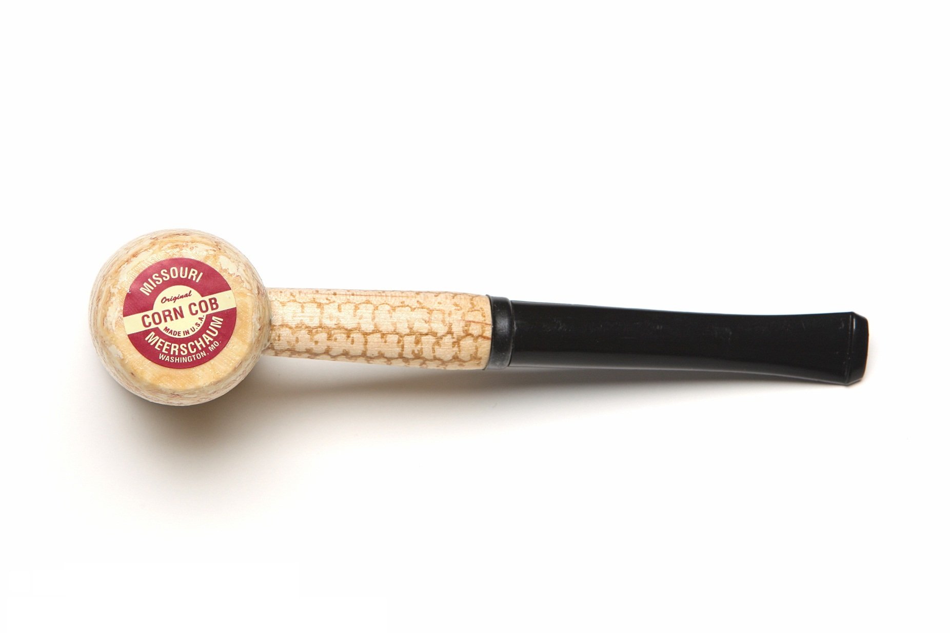 Missouri Meerschaum - Washington Corn Cob Tobacco Pipe - 5th Avenue, Straight Bit