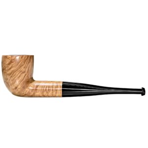 spiper smooth briar zulu tobacco straight pipe, 100% quality handmade pipe with smooth acrylic stem, beginner pipe，great gift for father,friends (light brown)