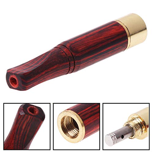 fengkengji Smoking Pipe Bit Straight Filter,Wooden Polish Smoke, 6mm/8mm Cigarette Holder,Smoking Pipe Bit