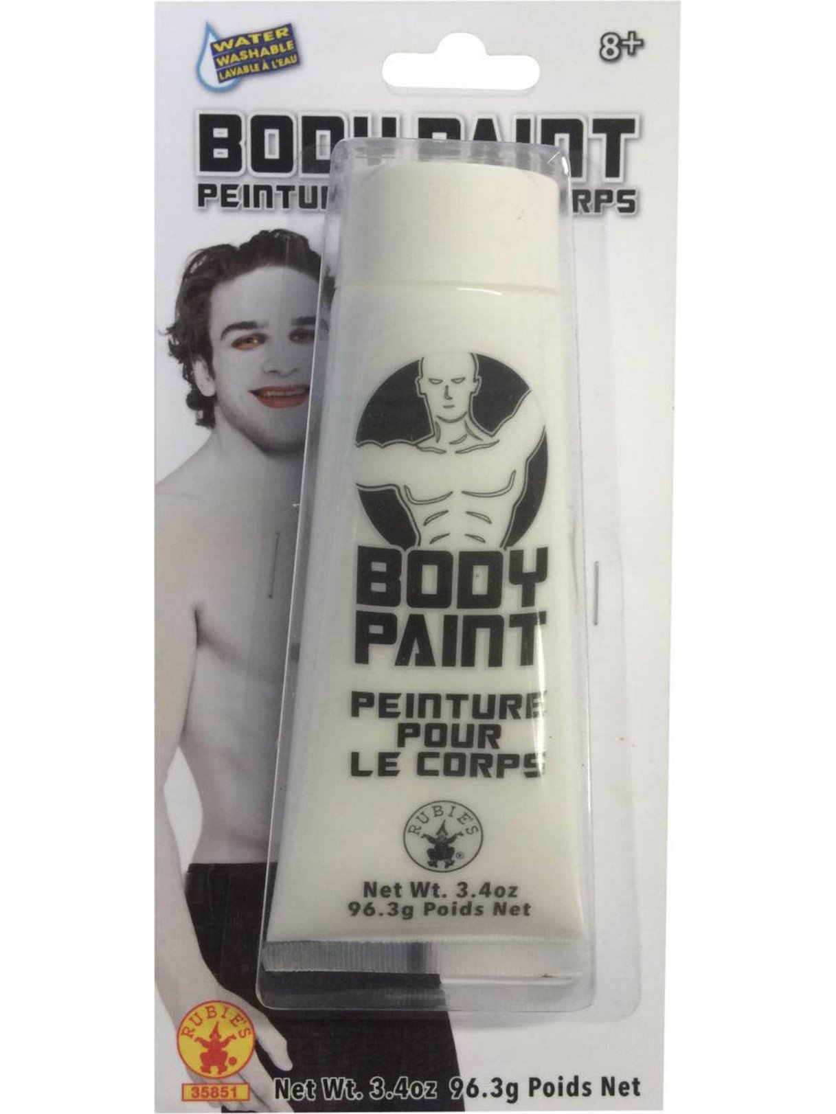 Rubie's mens Men s Body Paint White One Size, White, 3.4-Ounce US