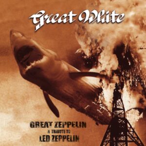 great zeppelin - tribute to led zeppelin (black white & gold splatter)