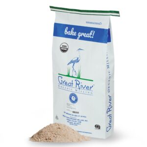 great river organic milling organic specialty spelt flour, spelt (stone ground), 25 pound (pack of 1), 400 ounce