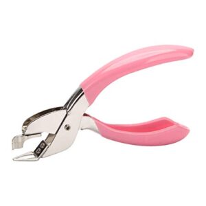 staple remover tool for office heavy hand staple pin pull easy to remove(pink)