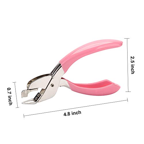 Staple Remover Tool for Office Heavy Hand Staple Pin Pull Easy to Remove(Pink)