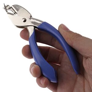 staple remover tool for office heavy duty pink blue hand-held staple pin pull ergonomic energy saving (blue)